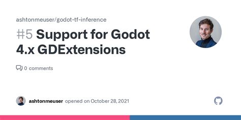support for godot 4 x gdextensions · issue 5 · ashtonmeuser godot tf inference · github