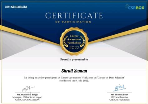 Shruti Suman On Linkedin Ibmskillsbuild Csrbox