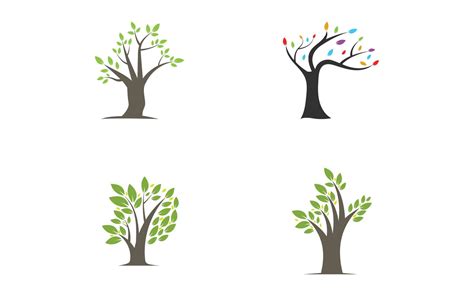 Tree Logo Vector Illustration Graphic By Hati Royani Creative Fabrica