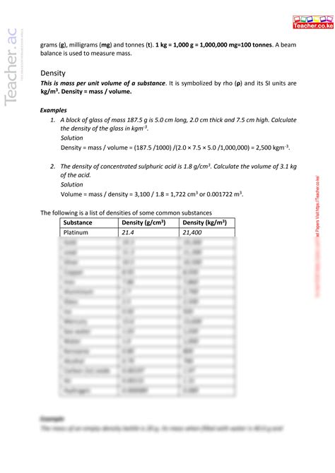 SOLUTION Physics Form 1 Notes Teacher Studypool