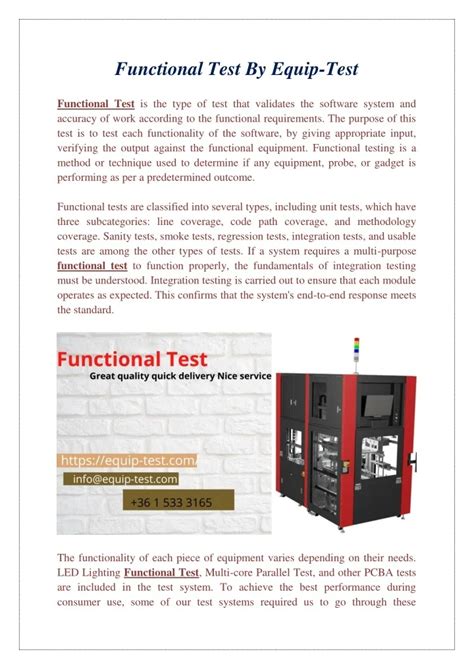 PPT Functional Test PowerPoint Presentation Free Download ID 12618135