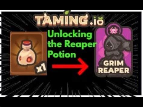 Unlocking The REAPER Potion In Taming Io YouTube