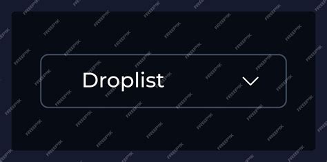 Premium Vector Normal Drop Down List Ui Element Template