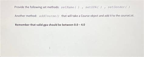 Solved 3 Design A User Defined Class Called Course Each