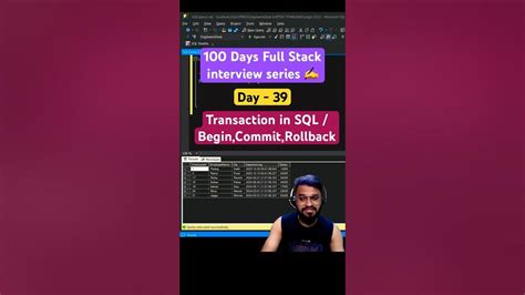 Day39 What Are Transactions In Sql Begin Commit And Rollback Coding Sql Sqlserver Youtube