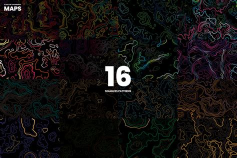 Gradient Topographic Maps By Promo Graphics On Dribbble