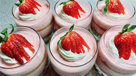 Γιαουρτογλυκό με φράουλες 🍓🍓🍓 Η συνταγή στην περιγραφή 👇👇👇 Απλο και εύκολο φαγάκι 😋 Youtube