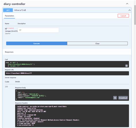Spring Boot study diary swagger 연동 API 테스트 목적 우하하앱스