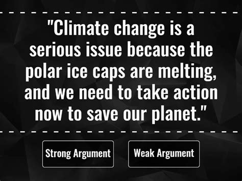 strong vs weak arguments true or false