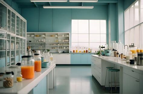 Premium Photo A Bright Lab Environment