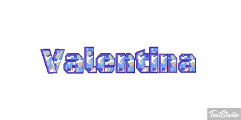 Valentina Nombre Diseños de logotipos GIF animados