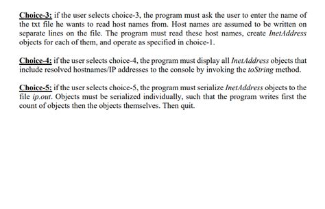 Solved Write A Java Program That Allows The User To