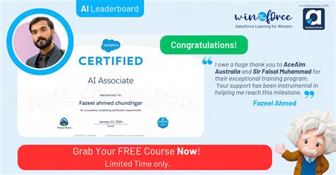Congratulations To Fazeel Ahmed Chundrigar On Earning New Salesforce… Aceaim Australia