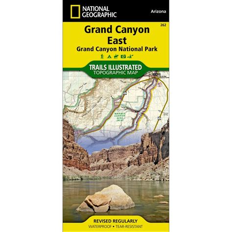 Classic Romantic National Geographic Maps Camp And Hike Grand Canyon East