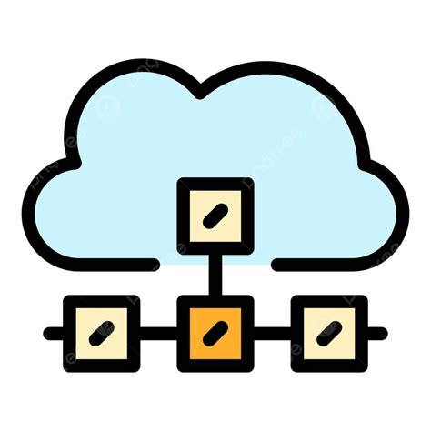 Network Data Cloud Icon Device Online Technology Png And Vector With