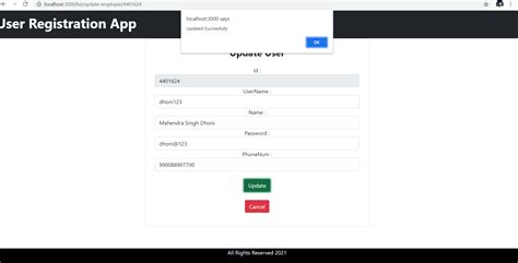 GitHub Prashanthbilla Spring Boot ReactJs UserManagement Application