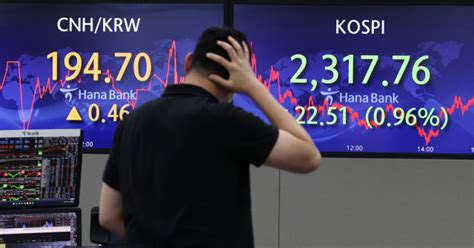 마감 시황 코스피 外人·기관 동반 매도에 하락 마감