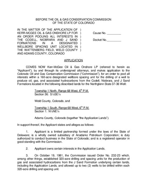 Fillable Online Kerr Mcgee Oil And Gas Onshore Lps Pre Hearing Brief Fax