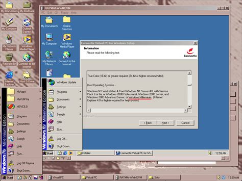Connectix Virtual Pc Running Winxp In Winme Rwindows