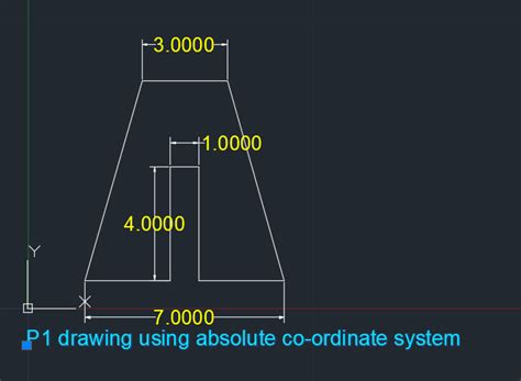 Creation Of Geometries By Coordinate System Methods Using AutoCad Skill Lync
