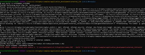 how to create static library and how to include that library in our project in nrf connect sdk