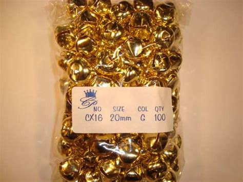 100 Quality Round Metal Bells Gold Colour Bits And Bats Online
