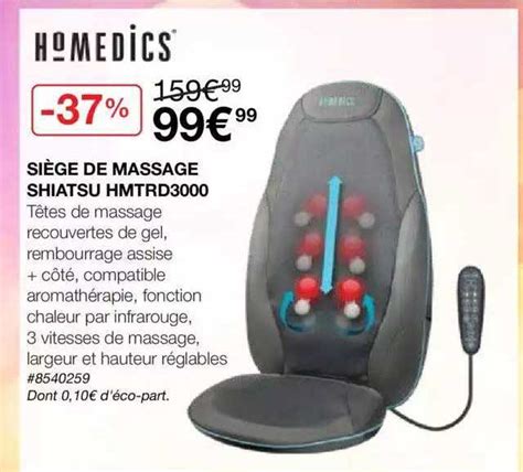 Promo Siège De Massage Shiatsu Homedics Chez Costco Icataloguefr