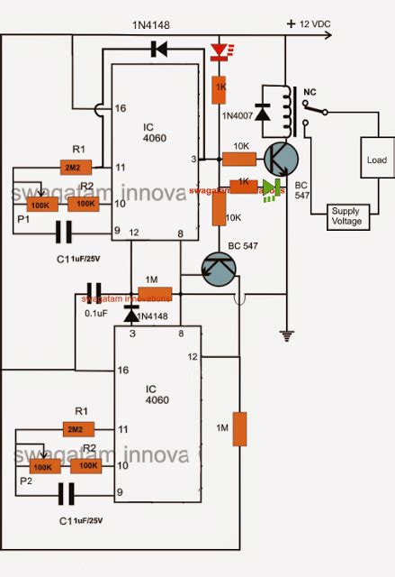 Timer Switch Electrical Circuits With Gate