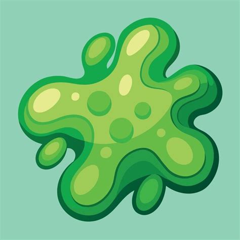 Premium Vector Organic Amoeba Blob Shapes Green Color With Vector Illustration Isolated On