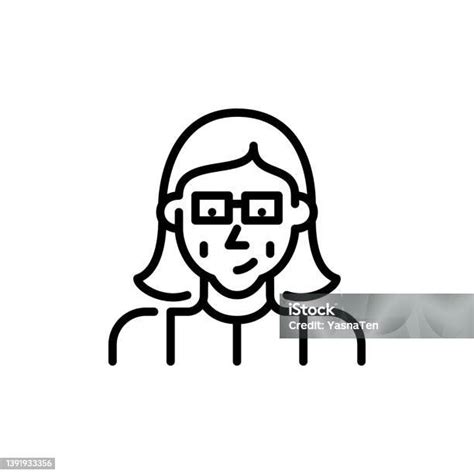 안경에 좋은 미소 짓는 노인 픽셀 완벽한 편집 가능한 획 아이콘 개념에 대한 스톡 벡터 아트 및 기타 이미지 개념 걷기 나이 Istock