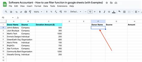 How To Use Filter Function In Google Sheets With Examples