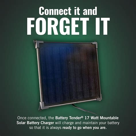 Battery Tender 17 Watt Solar Panel 12v Battery Charger With Charge