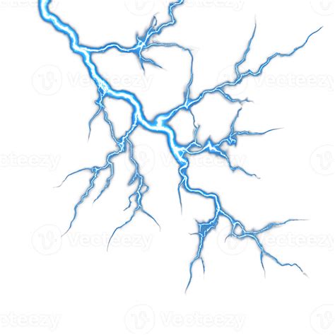 Illustration Of Lightning Strike Lightning Bolt Close Up Thunder