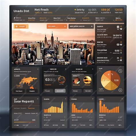 Premium Photo Web Dashboard News Article Analytics Dashboard Column Based Layout Informa