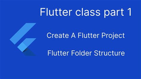 Flutter Course Part 1 Create A Flutter Project Folder Structure And