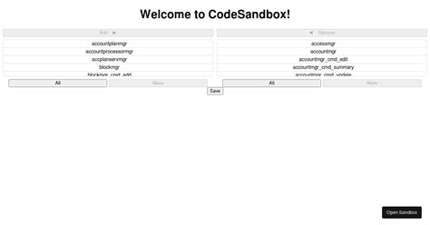 angular forked codesandbox
