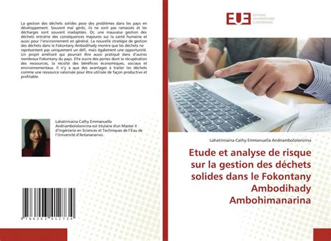 Etude Et Analyse De Risque Sur La Gestion Des Déchets Solides Dans Le Fokontany Ambodihady