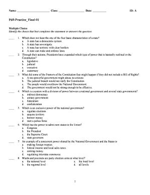 Fillable Online Name Class Date Fax Email Print PdfFiller