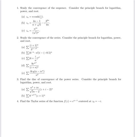 Solved Study The Convergence Of The Sequence Consider Chegg