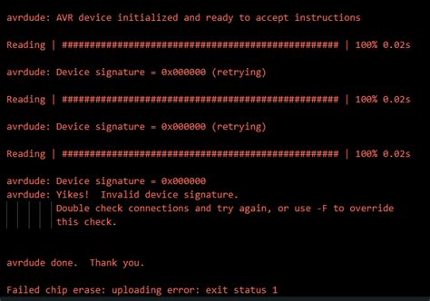 Error When Trying To Burn The Bootloader Of A New Atmega328p