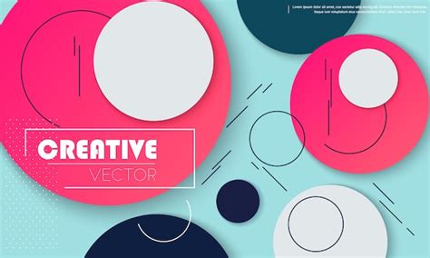 Premium Vector Trendy Gradient Shapes Composition Background