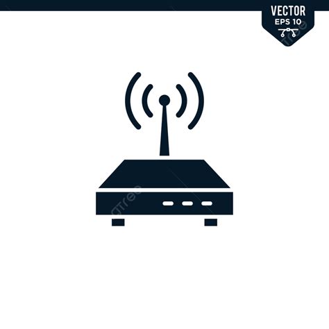 Router Vector Art Png Router Icon Collection In Glyph Style Modern Vector Group Png Image