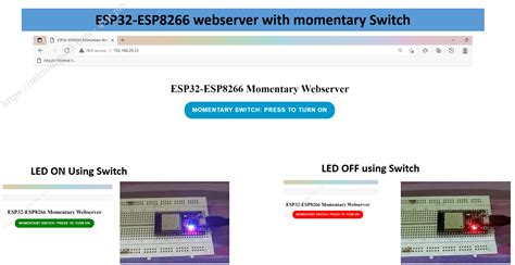 Esp32 Esp8266 Webserver With Momentary Switch