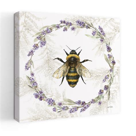 Ophelia And Co Contemporary Fresh Lavender V With Bee Bees Art Wayfair