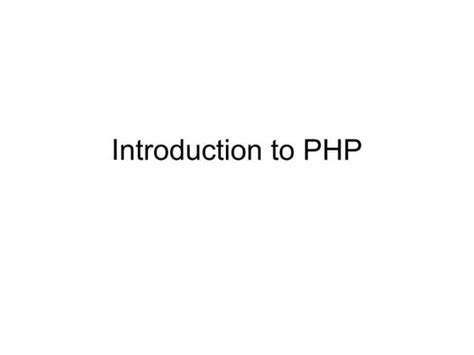 php ppt