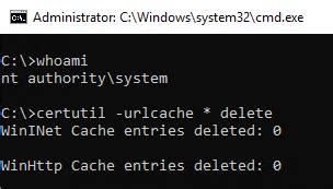 Viewing And Deleting The Address Cache For Revocation Lists CRL Cache Uwe Gradenegger
