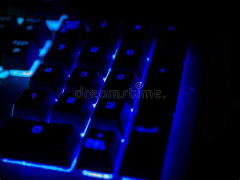 Color Backlit Gaming Numeric Keypad Glows In The Dark Stock Image Image Of Bokeh Play 270203969