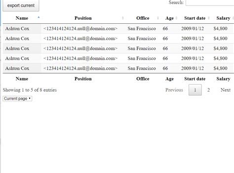 Jquery How To Pass Page Dynamically To Exportoptionsmodifier In Datatable Stack Overflow
