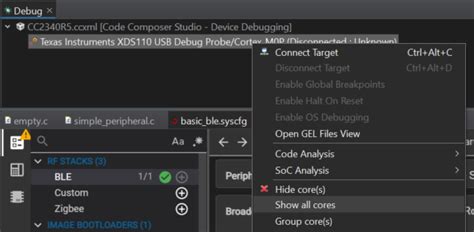 Lp Em Cc2745r10 Q1 Chip Erase Not Possible In Uniflash Arm Based