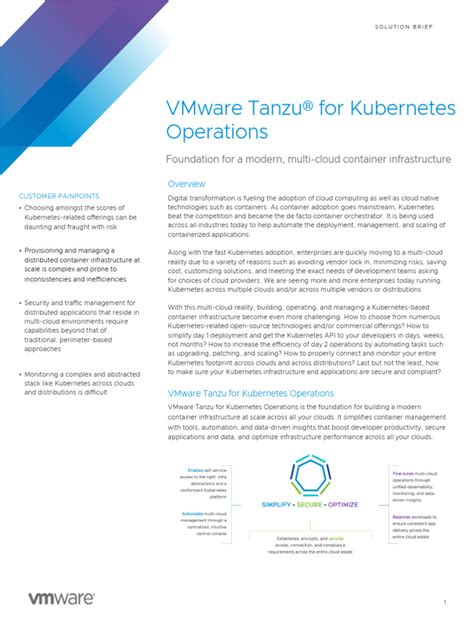 Vmware Tanzu® For Kubernetes Pdf Cloud Computing Computer Security